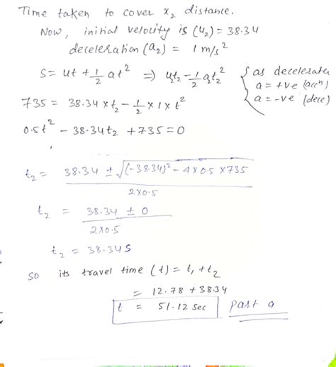 A Car Moves Along An X Axis Through A Distance Of 980 M Starting At