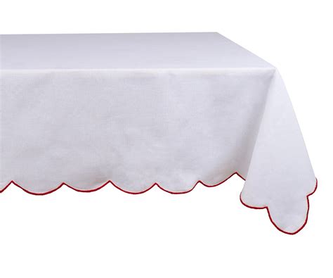 Embroidered Christmas Tablecloth 100 Cotton Elegant Embroidered