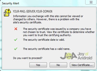 Ever Wondered What Those Android Security Certificate Errors Mean