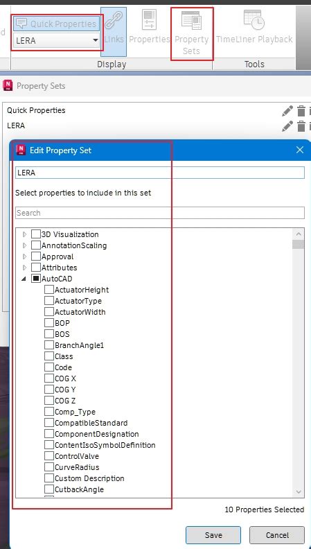 Solved Naviswork Freedom 2026 Missing Quick Properties Definitions Autodesk Community