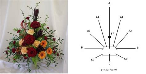 Symmetrical Triangle Arrangement Evelin Espinosa Floral Design Portfolio