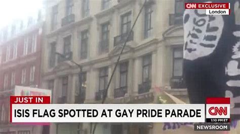 CNN Confuses Black And White Flag Covered In Sex Toy Symbols For That Of ISIS During London Gay