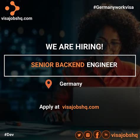 Join Our Team As A Senior Backend Engineer Move To Germany Visa Sponsorship Available Apply Now