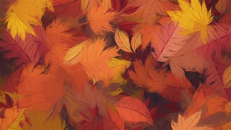 Animated Falling Leaves Background