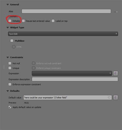 Expression Setting A Complex Default Value In Qgis 330 That Does Not