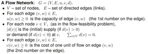 6 Minimum Cost Flow Problem Flashcards Quizlet