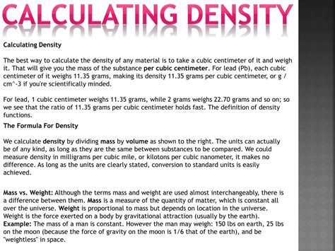 PPT DENSITY AND PRESSURE PowerPoint Presentation Free Download ID