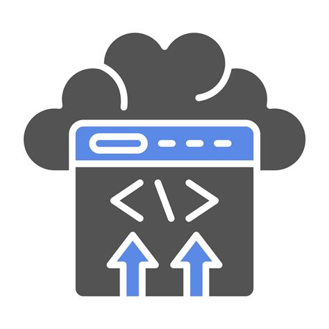 Cloud Deployment Vector Icon Style 22410148 Vector Art At Vecteezy