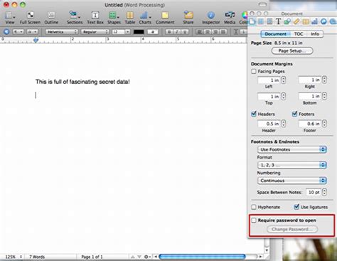Can I Create An Encrypted Password Protected Pages Document