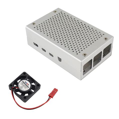 Raspberry Pi 4 Aluminum Metal Case Box Power Sup Vicedeal