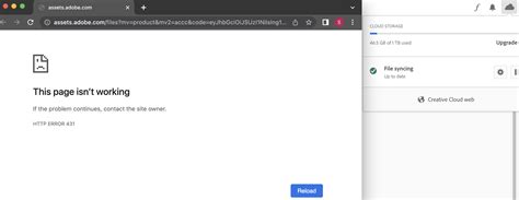creative cloud web link page isn t working adobe community