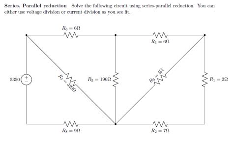 Solved Series Parallel Reduction Solve The Following