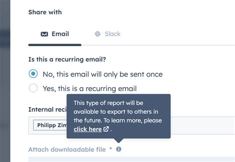 Hubspot Community How To Activate The Csv File Attachment In Share