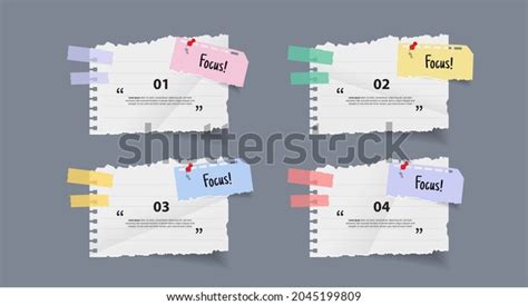 Text Box Design Note Papers Stock Vector Royalty Free 2045199809 Shutterstock