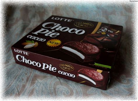 Пирожное Lotte Choco Pie Cacao premium - «Печенье Lotte CHOCO PIE Cacao ...