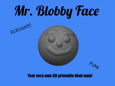 Mr Blobby Face By Thebigbambino Makerworld