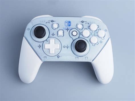 Switch Pro Controller Shells ~ Skeleton Sparkle ~ Custom Painted