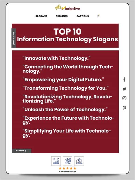 285 Best Information Technology Slogans That Stand You From Other Markative
