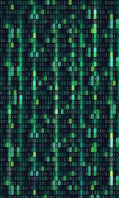 Binärcode Computer Matrix Hintergrundkunstdesign Information