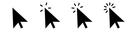 Click Cursor Icon Computer Mouse Pointer Arrow Vector Art At Vecteezy
