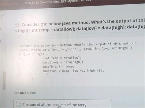 13 Consider The Below Java Method Whats The Studyx
