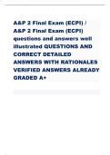A P Final Exam ECPI A P Final Exam ECPI Questions And Answers Well Illustrated