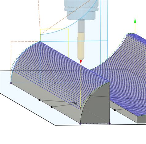 parallel machine path past part edge autodesk community