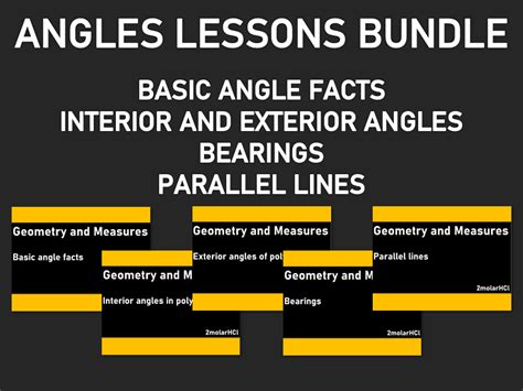 Angles Lessons Bundle Teaching Resources