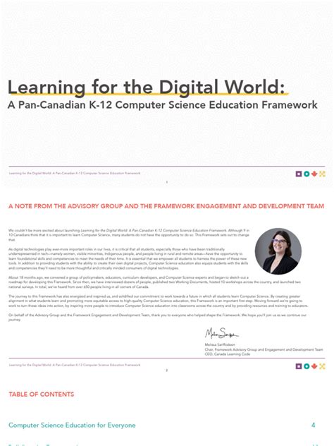 Learning For The Digital Future Framework Final Download Free Pdf Science Education