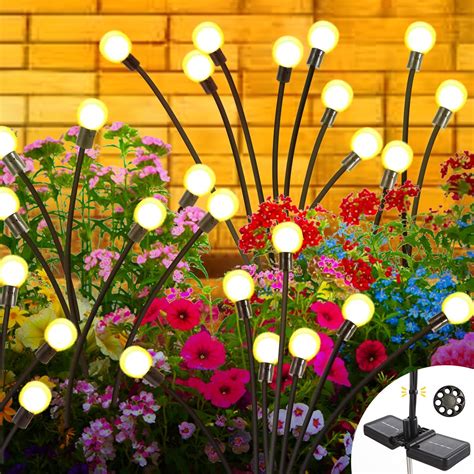 Yestark Firefly Solar Garden Lights Plus Swaying Fairy Garden Lights