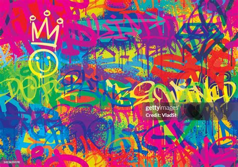 Graffiti Street Art Splatter Seamless Pattern Background High Res