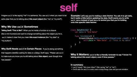 Su Codee On Linkedin Swift What Is Self Keyword