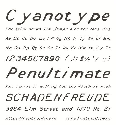 Cyanotype Font