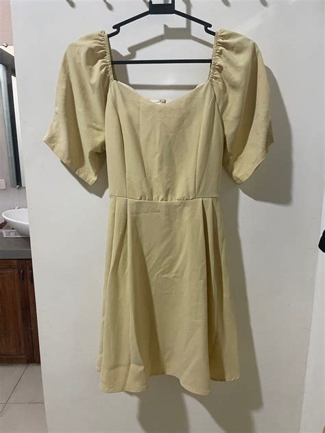 Pastel Yellow Dress Womens Fashion Dresses And Sets Dresses On Carousell