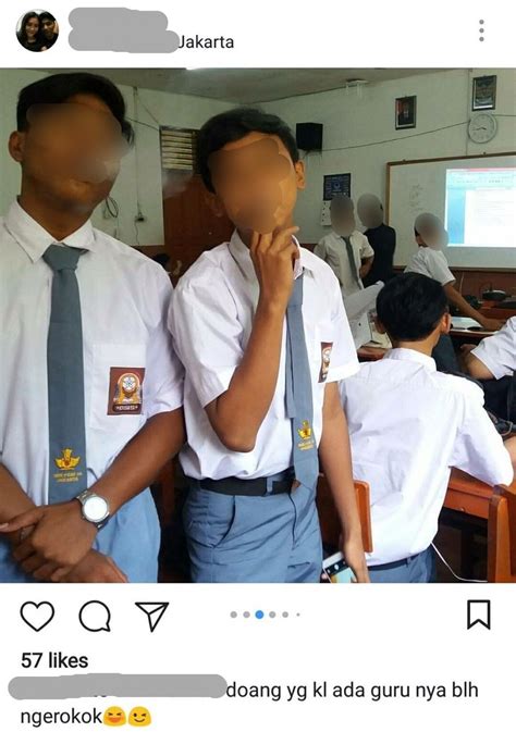 Siswa Merokok Di Kelas Dikeluarkan Guru Dibebas Tugaskan Dari Sekolah