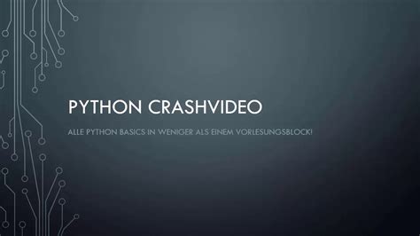 Python Crashvideo YouTube