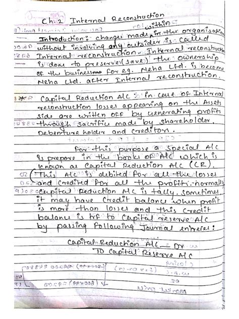 Internal Reconstruction Pdf