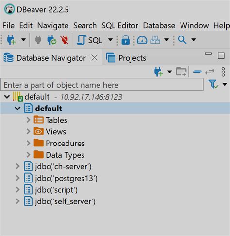 use dbeaver to connect to adqm adqm arenadata docs