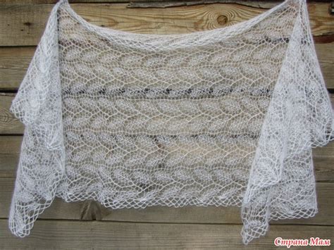 Палантин из мохера "За полчаса до весны" - Вязание спицами - Страна Мам