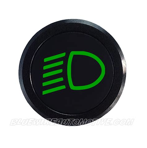 Black Series Pilot Light Signal Low Beam Green 14mm Bluewire Automotive
