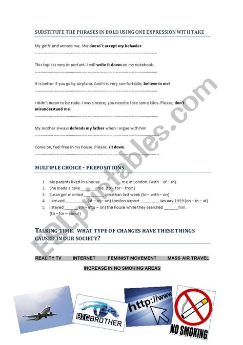 Advanced Lesson Expressions Debate Prepositions Esl Worksheet
