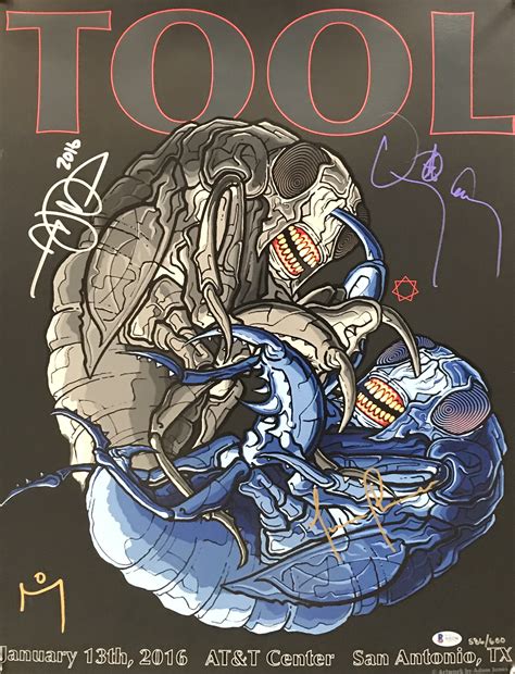 Lot Detail Tool Group Signed 2016 Concert Poster W 4 Signatures