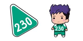 Chibi Squid Game Player Aka Nam Gyu Cursor Custom Cursor