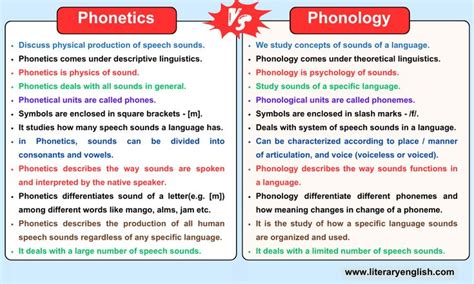 Differences Between Phonetics And Phonology