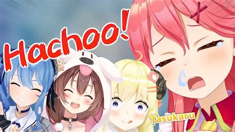Each holomen reacts differently to miko's sneeze [hololive/ Eng sub ...