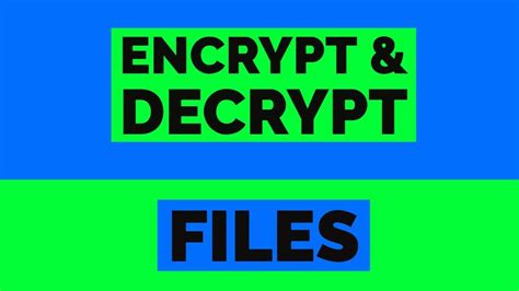 Glary Utilities Encrypt And Decrypt Files Youtube