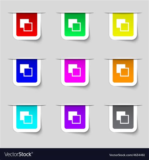 Active Color Toolbar Icon Sign Set Of Multicolored