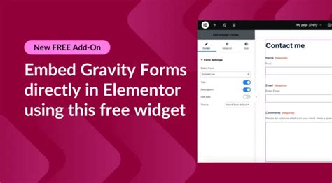 Introducing Our Newest Free Add On Gravity Forms Widget For Elementor