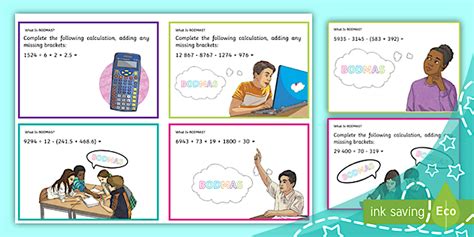 👉 Order Of Operations Challenge Cards Ages 10 11