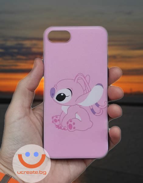калъф за iPhone 8 - Лило и Стич